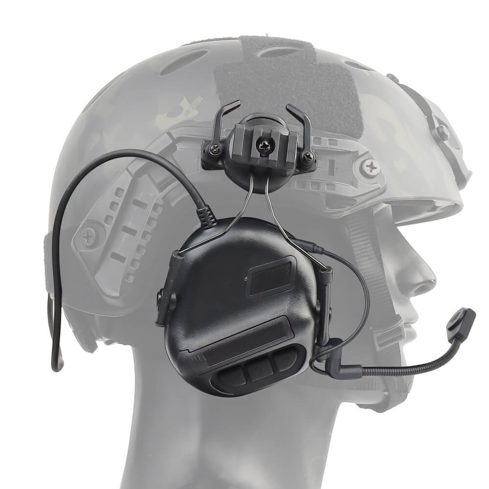 5th Gen Tactical Headset | Helmet Rail Fit | Wosport