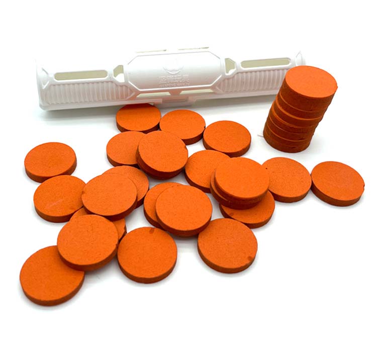 JF Pistol Foam Disc Ammo | 30pcs Small Bullets & Storage Box
