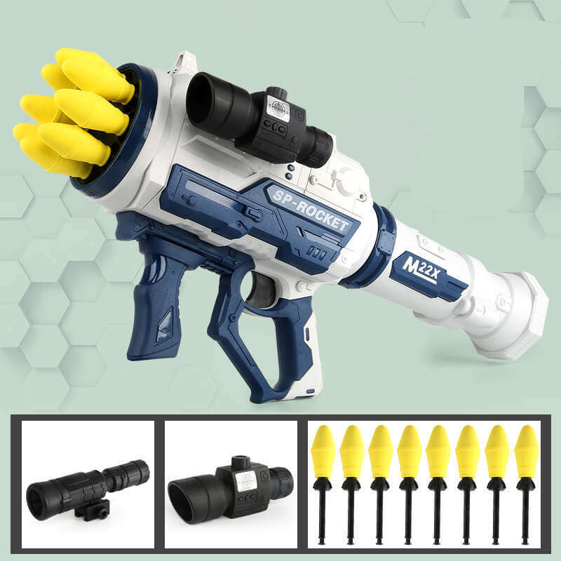 Semi-Auto Rocket Launcher | M22X Dart Blaster | 8-Hole Fun