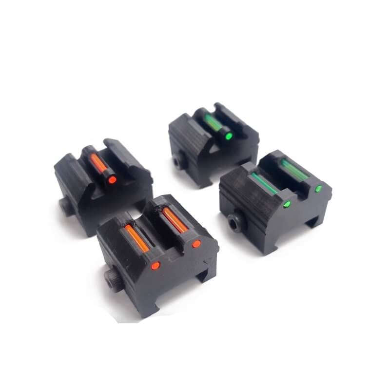 P90 Fiber Sights | 3D Print Low Profile | Accurate Aiming