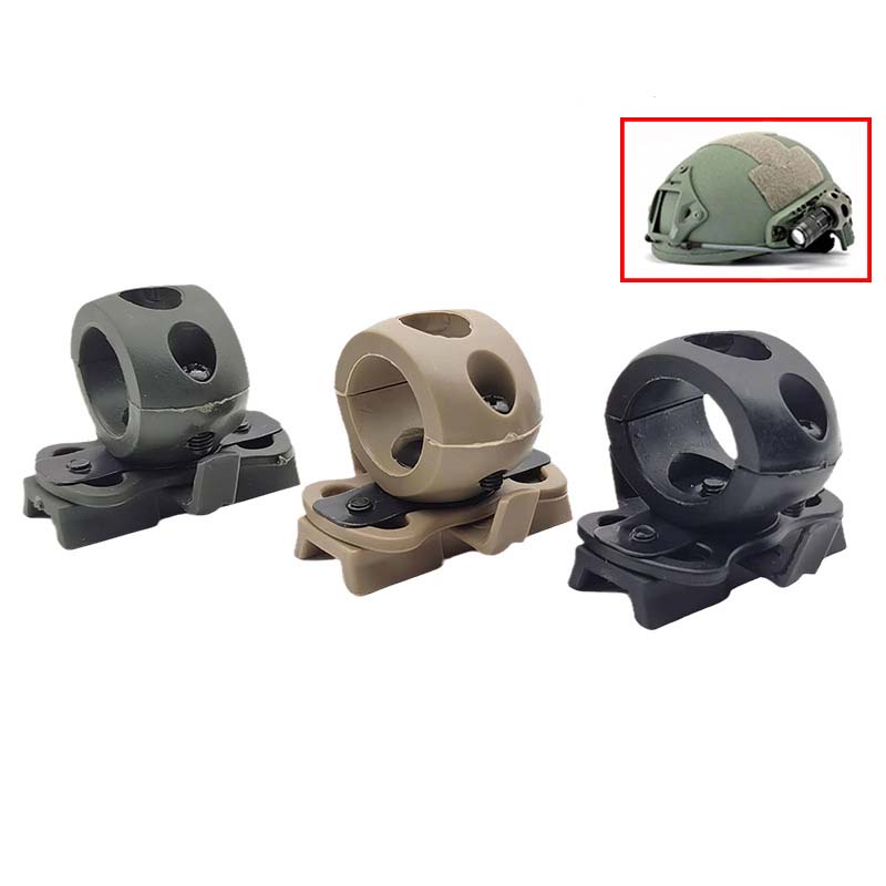 Torch Flashlight Mount Bracket | MICH IBH Fast Helmet Rail