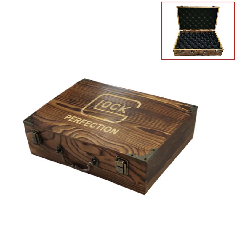 Glock Wood Storage Box | Perfect Toy Gun Case