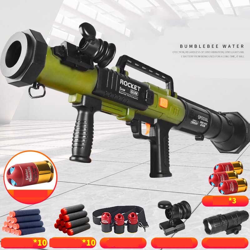 Stinger Triple-Shot RPG Foam Blaster | Manual Action Fun