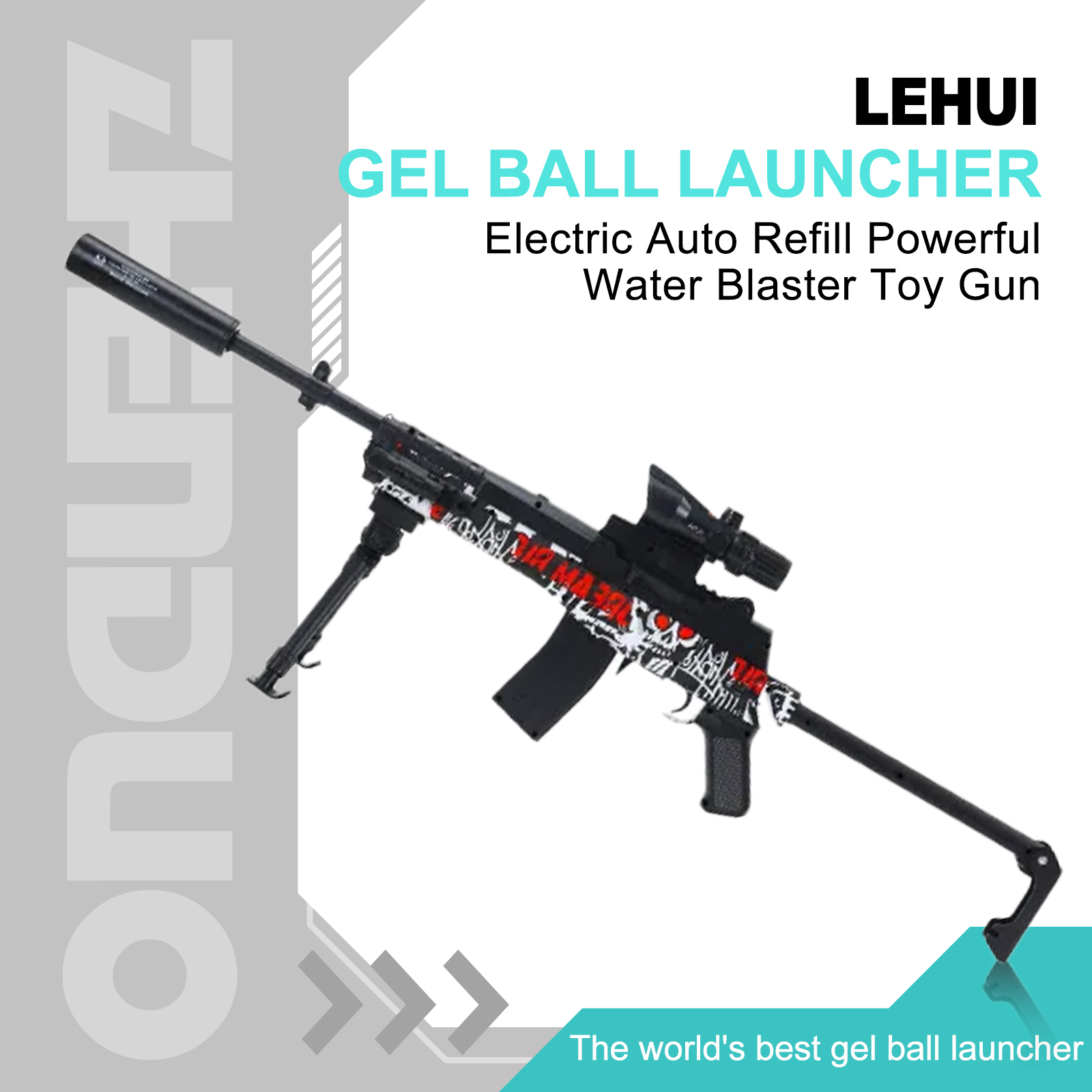 LeHui Mini Sniper Foam Dart Blaster | Graffiti | Fun Toy