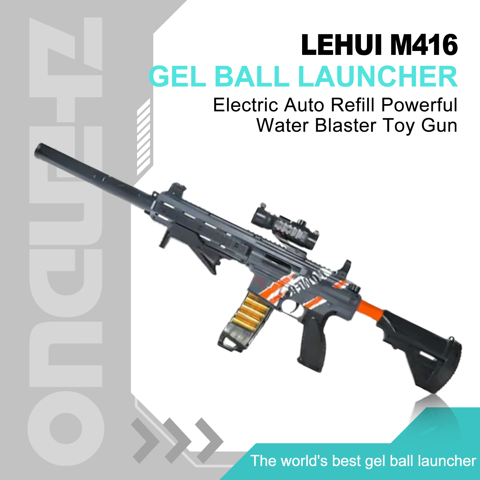Lehui M416 Gel Ball Blaster | Colorful | Tactical | US$ 69.99