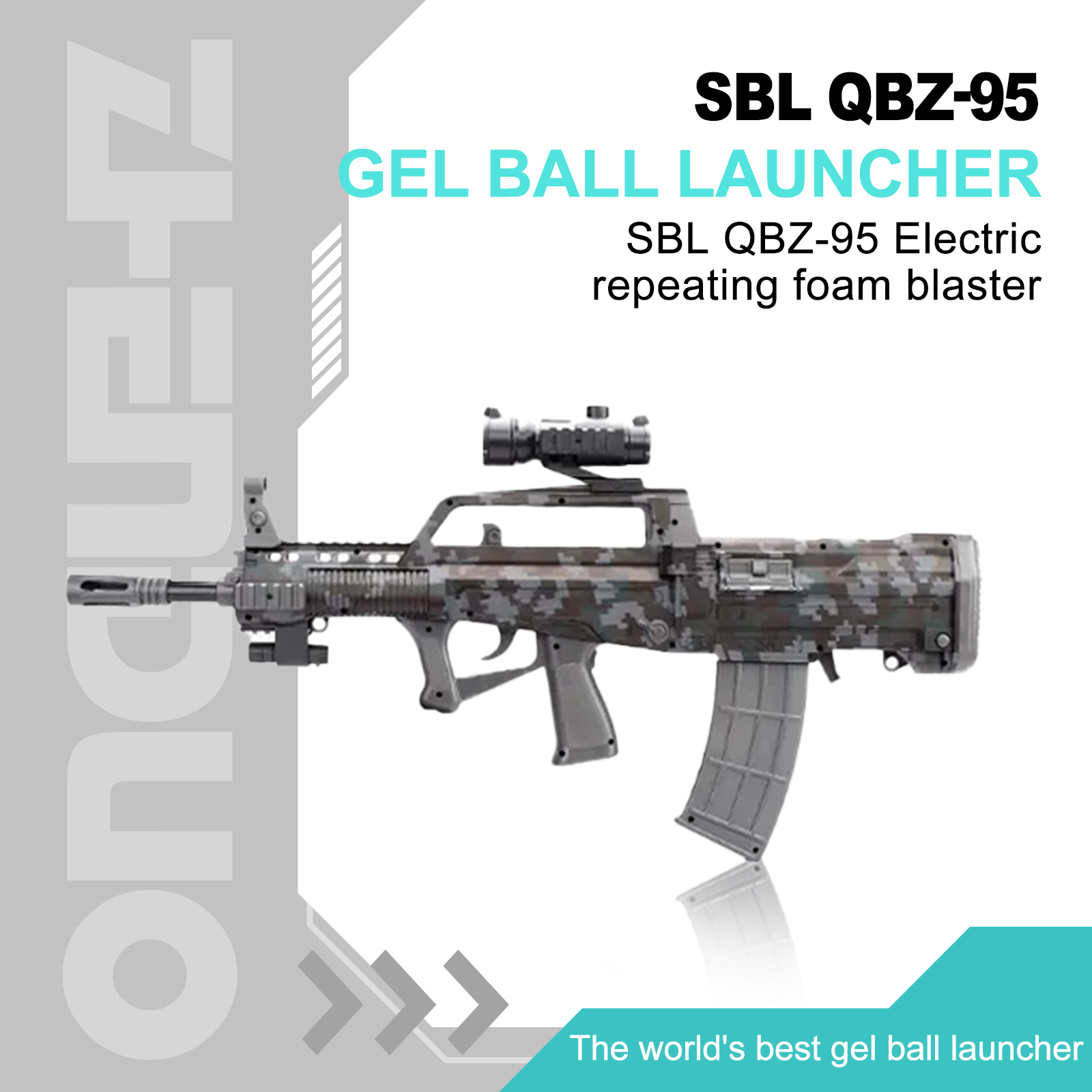SBL QBZ-95 Foam Blaster | Gray or White | Shell Ejecting | $55.99
