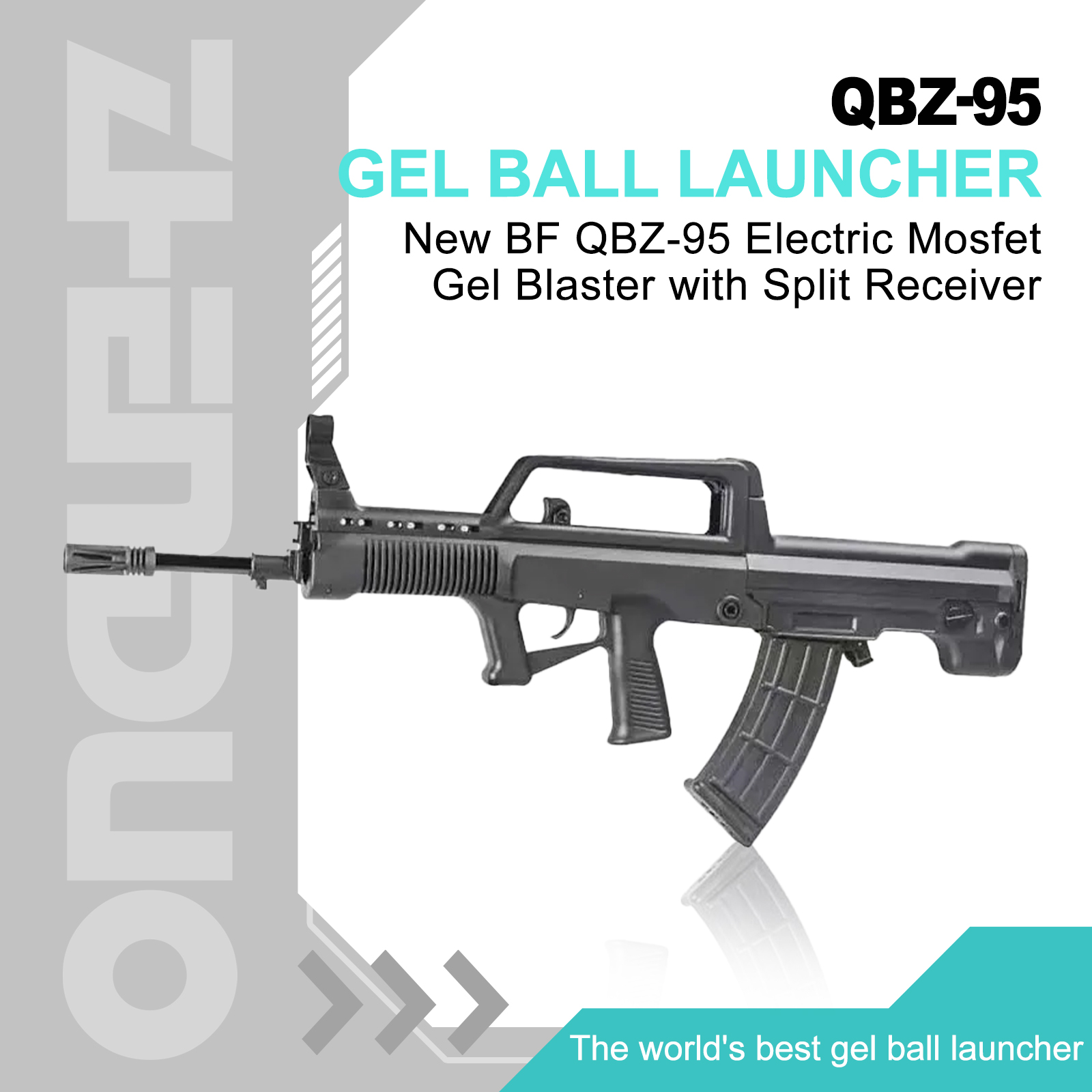 New BF QBZ-95 Mosfet Electric Gel Blaster | Split Receiver