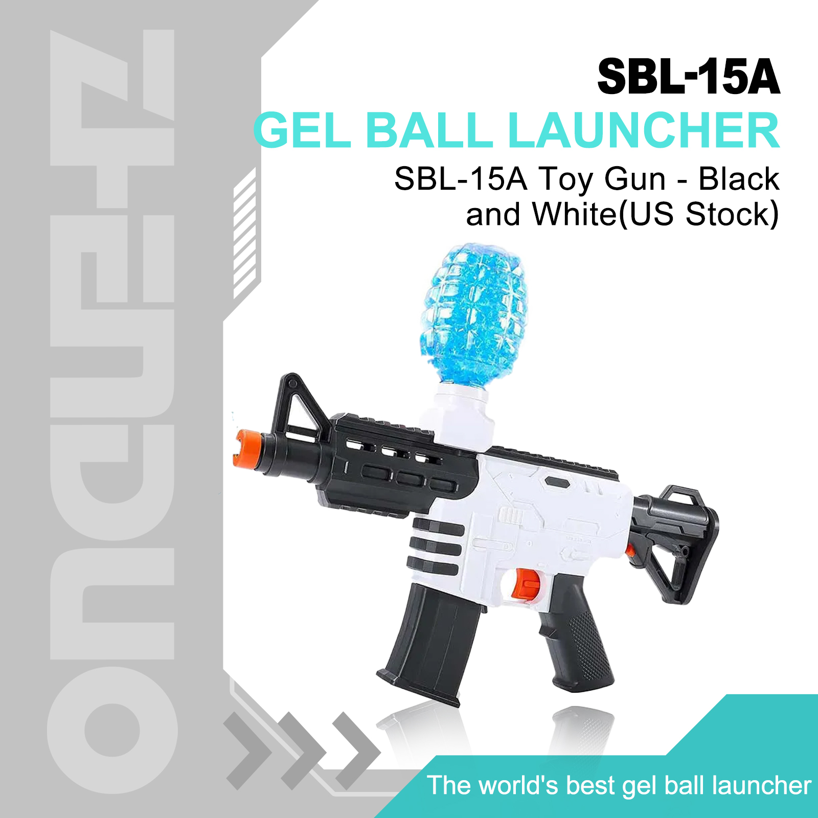 SBL-15A Toy Gun - Black and White(US Stock) - www.zhenduoblaster.com ...