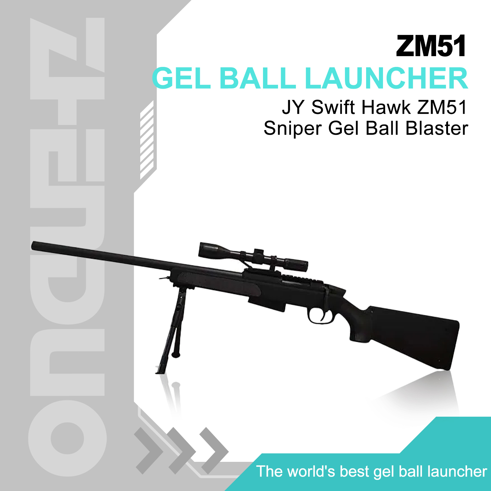 JY Swift Hawk ZM51 Sniper Gel Blaster | Accurate Shooter