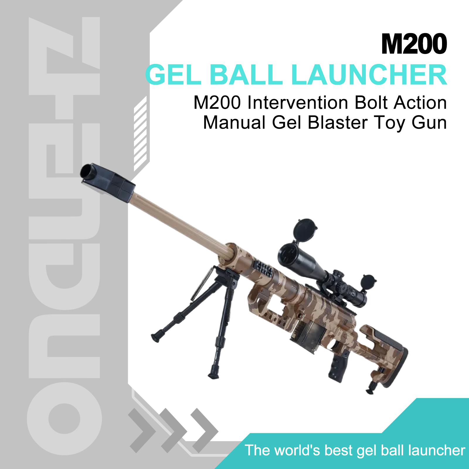 M200 Intervention Gel Blaster | Bolt Action Manual Toy Gun