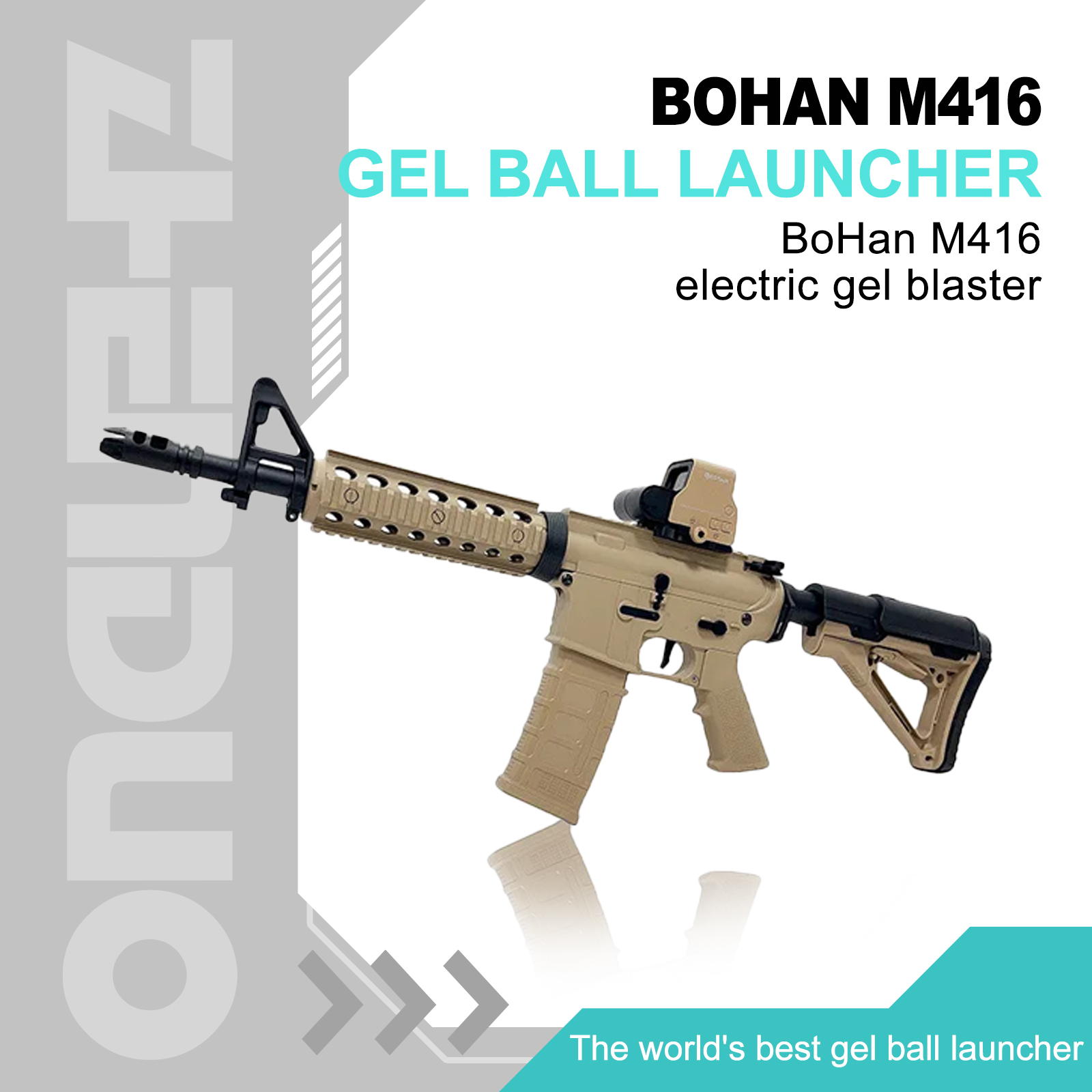 BoHan M416 Gel Ball Blaster | Black or Tan | Tactical | US$ 79.99