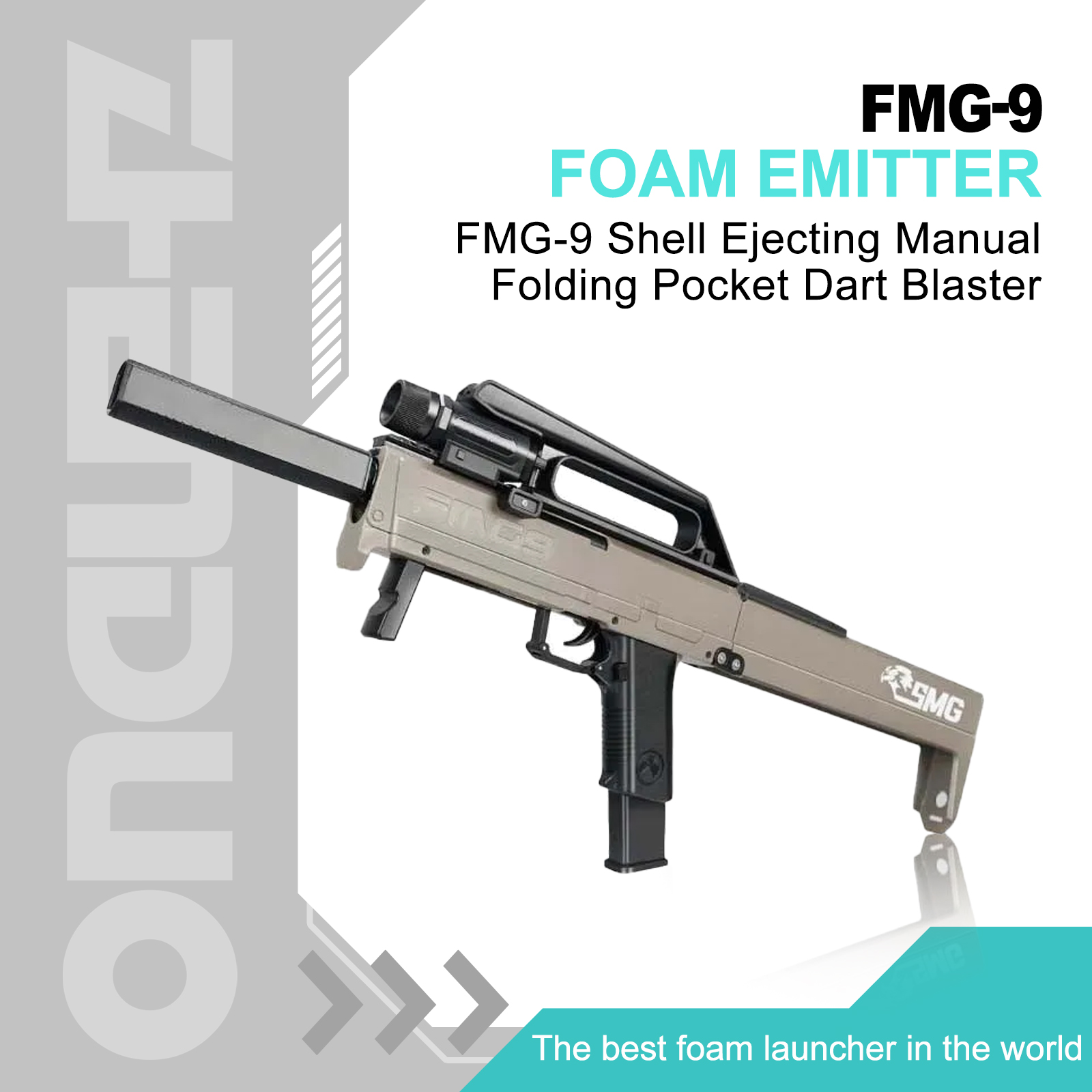 Compact Power: FMG-9 Folding Foam Rifle | 55FPS Action