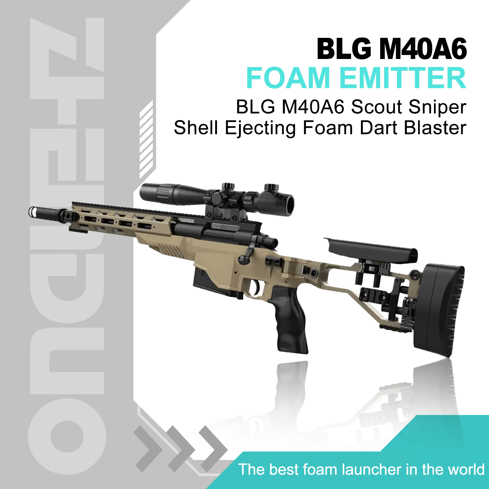 M40A6 Scout Sniper Foam Blaster | Shell Ejection | Dart Fun