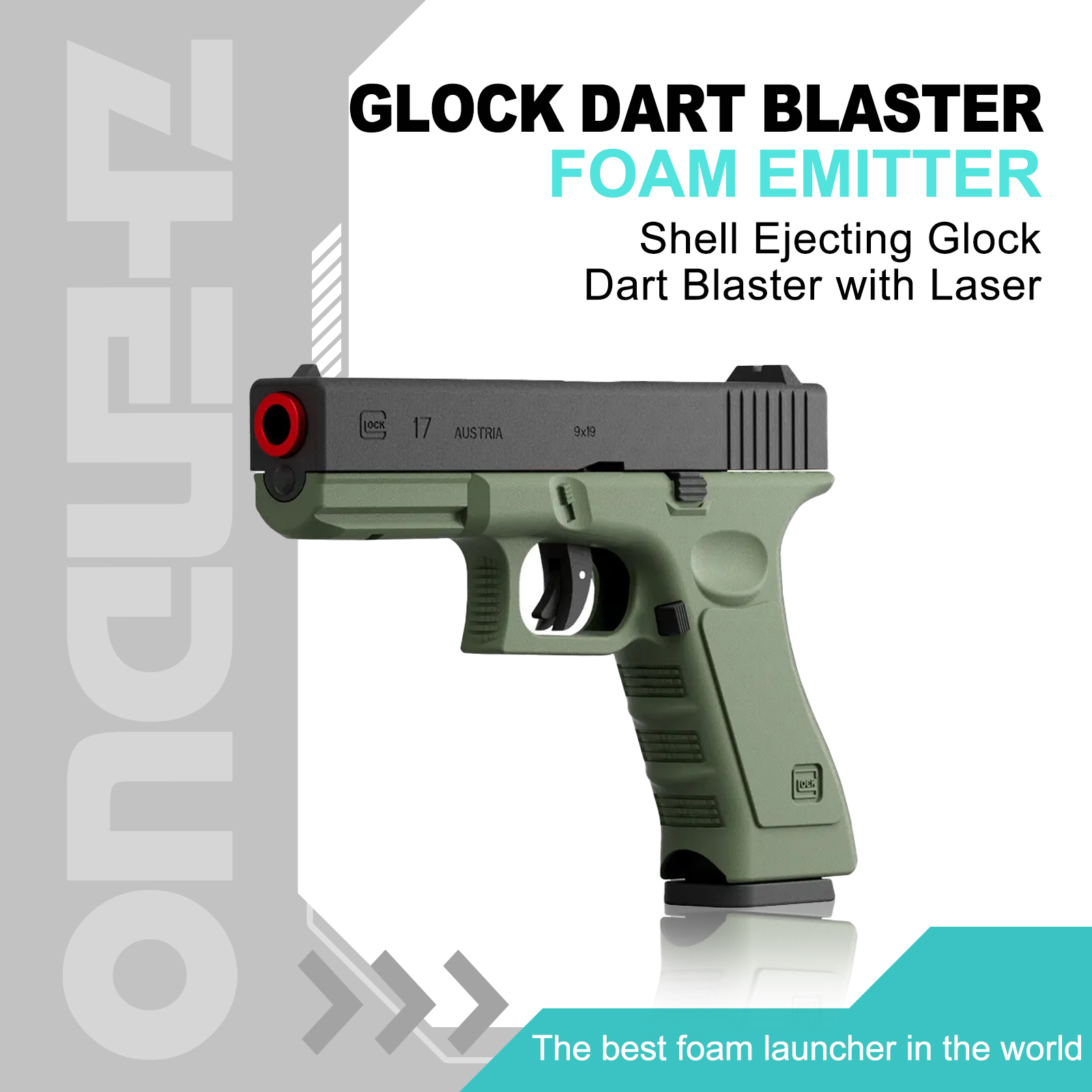 Shell Ejecting Glock Dart Blaster with Laser | Accurate Shooting