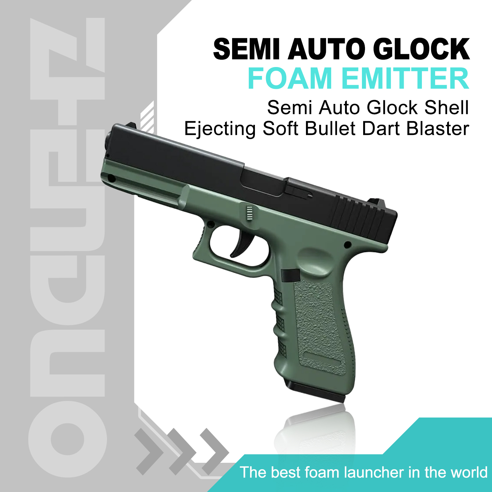 Semi-Auto Glock Blaster | Shell Ejecting | Soft Bullet Fun