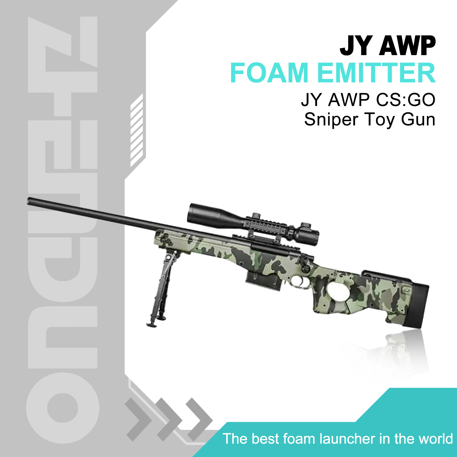 JY AWP CS:GO Sniper Toy | Realistic 1:1 | Epic Foam Fun