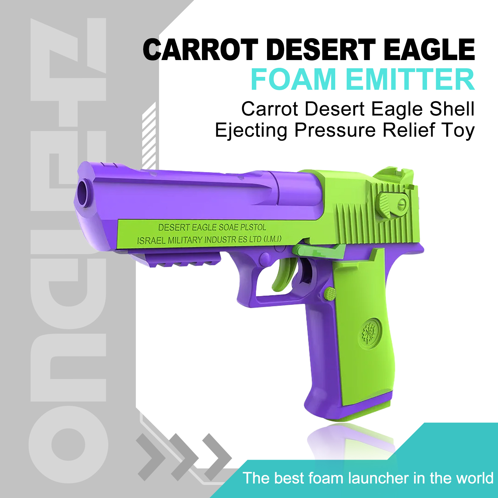 Carrot Desert Eagle Toy | Shell Ejecting | Stress Relief