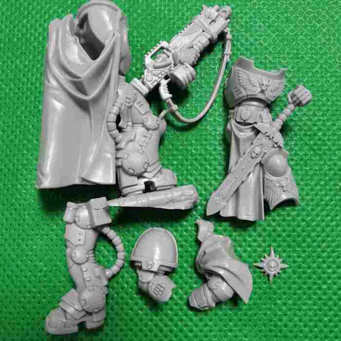 Captain with Master-crafted Heavy Bolt Rifle Captain in Gravis Armor bits
