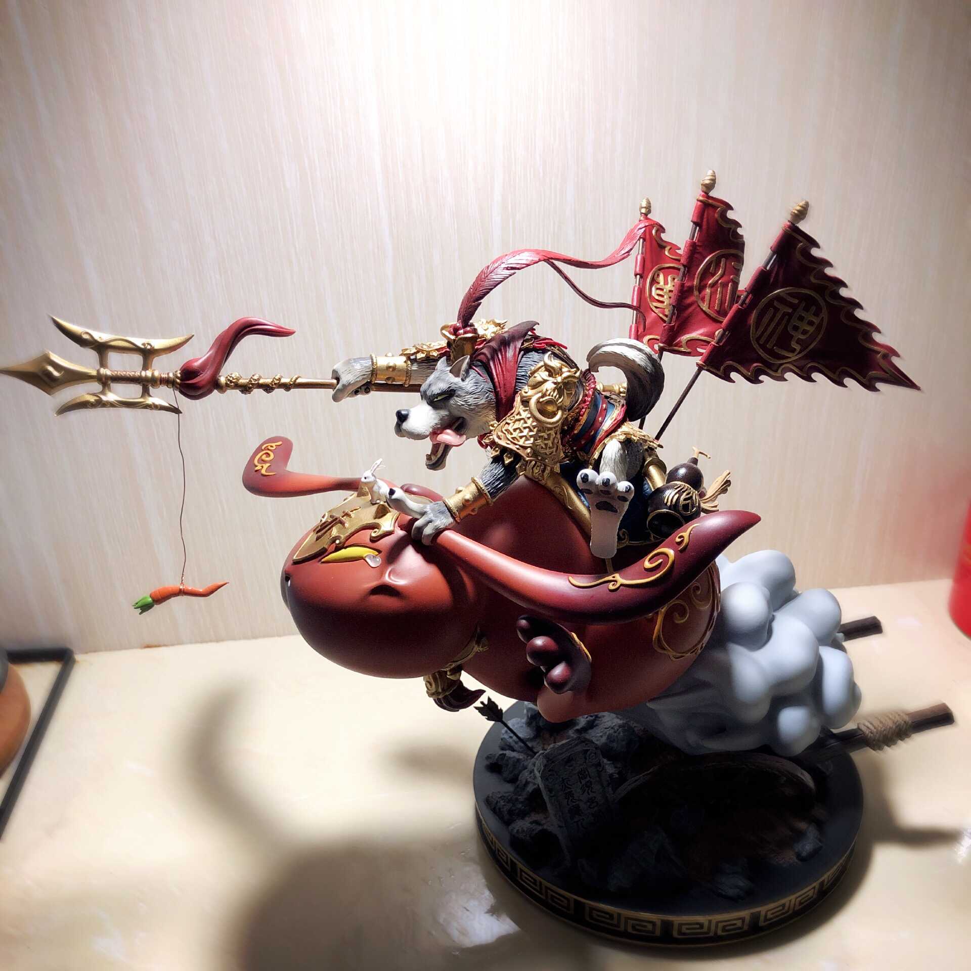 【In Stock】Core Play Zha Zha Three Kingdoms Lu Bu Resin Statue