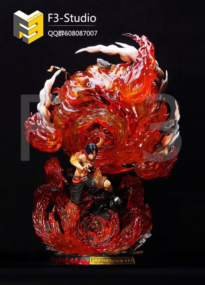 【In Stock】F3 Studio One Piece Portgas·D· Ace 1/6 Scale Resin Statue