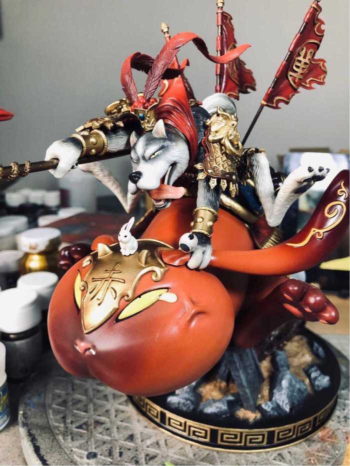 【In Stock】Core Play Zha Zha Three Kingdoms Lu Bu Resin Statue