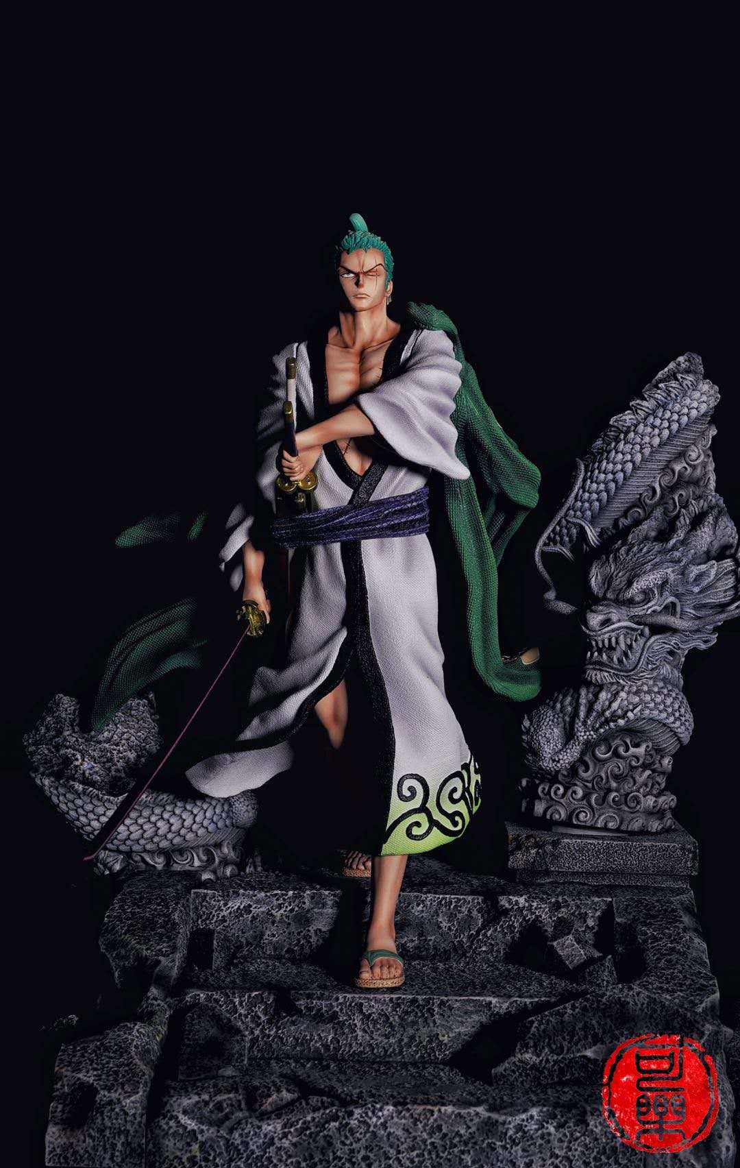 【Pre Order】Cola One-Piece Roronoa Zoro Land of Wano Series Resin Statue ...