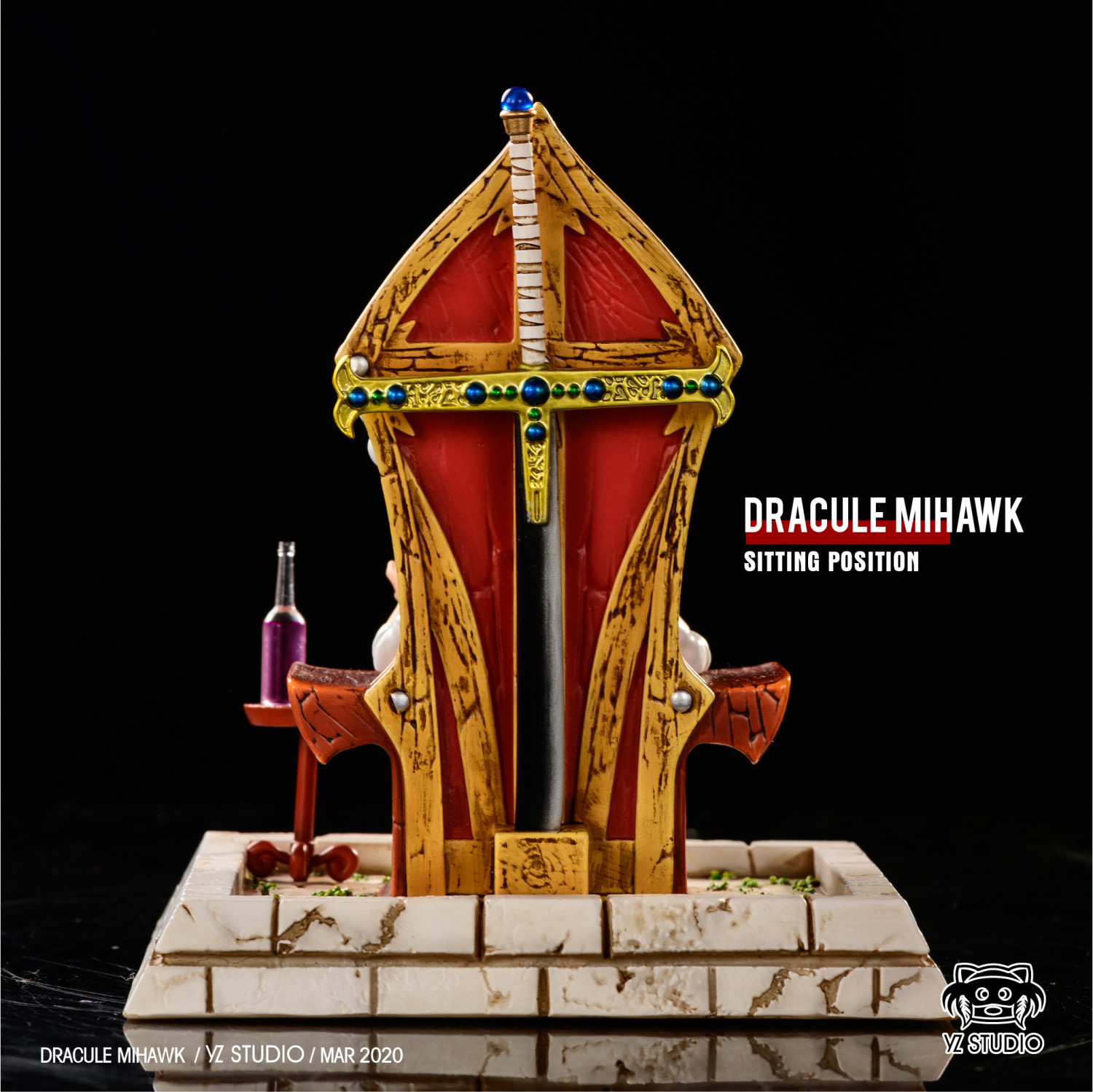 【Pre order】YZ Studio One Piece Dracule Mihawk WCF Sitting Positon ...