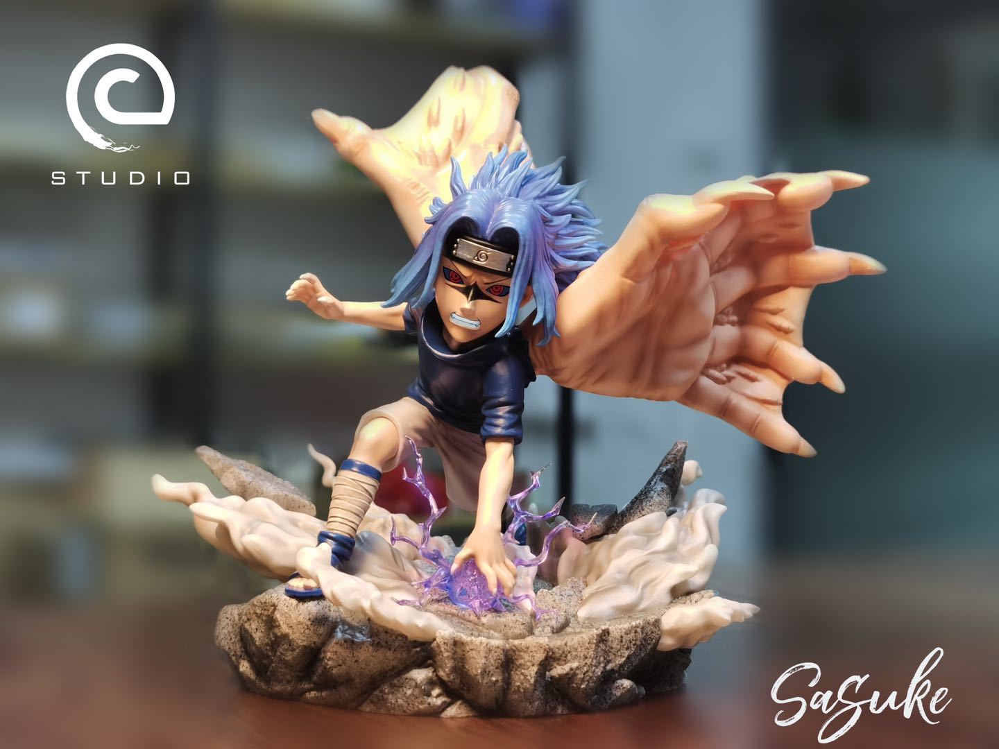 【In Stock】C-Studio Naruto Sigil Sasuke Wcf Resin Statue