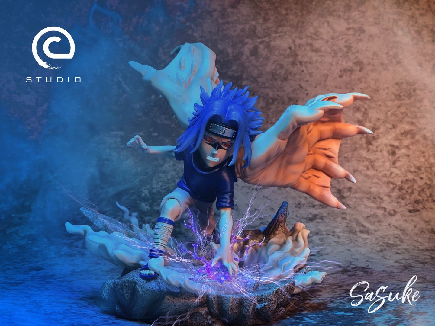 【In Stock】C-Studio Naruto Sigil Sasuke Wcf Resin Statue