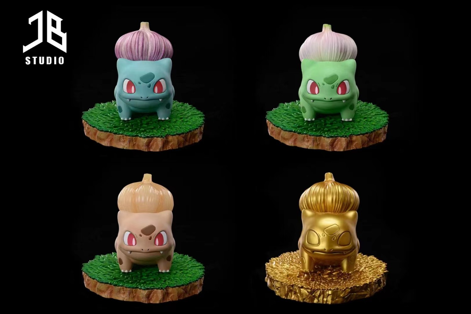 【In Stock】JB studio Pokemon Garlic Bulbasaur Resin Statue