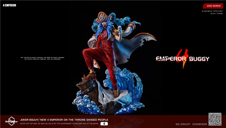 【Pre order】Show Maker Studio New Four Emperors - Buggy Resin Statue