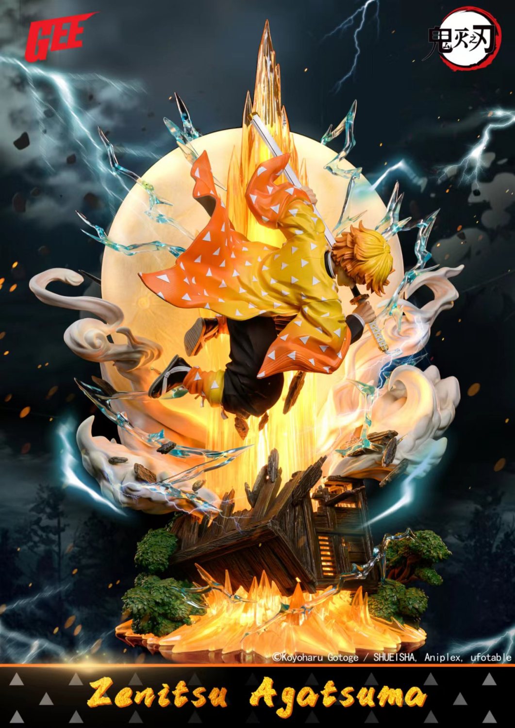 【In Stock】AniMester GEE Demon Slayer Agatsuma Zenitsu Thunderbolt flash ...