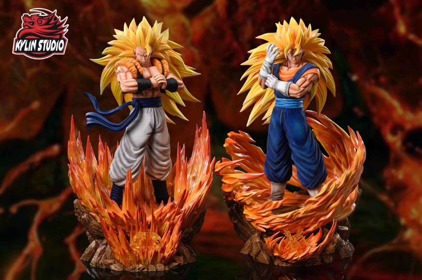 【Pre order】Kylin Studio Dragon Ball SSJ3 Gogeta&Vegito Resin statue