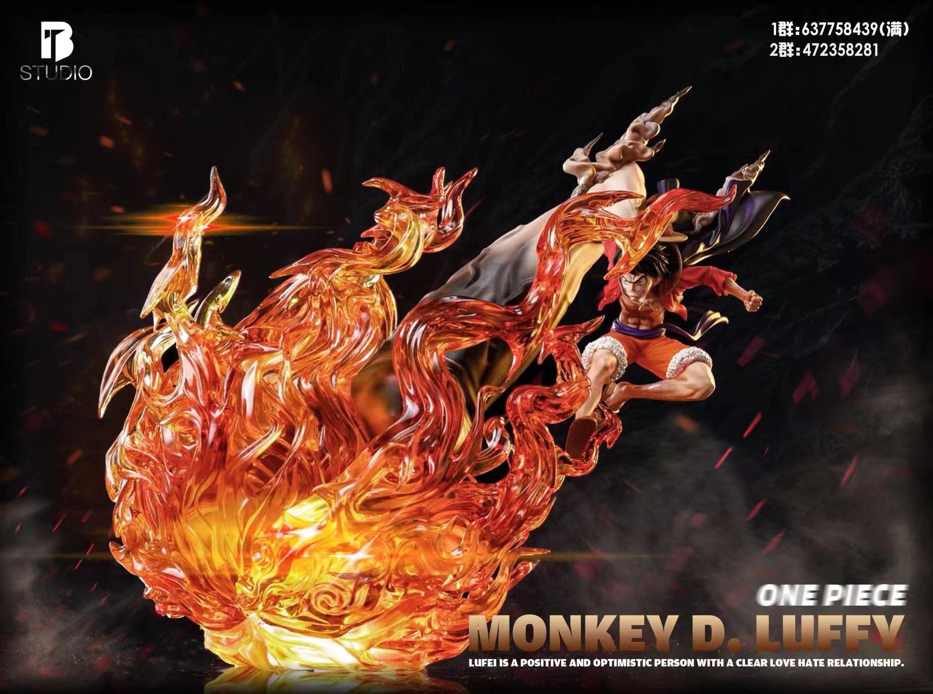 【Pre order】BT Studio One Piece Fire Monkey D. Luffy Resin Statue