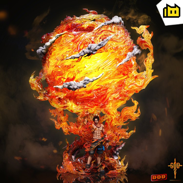 【In Stock】DOD Studio&GOD One Piece Portgas·D· Ace Resin Statue