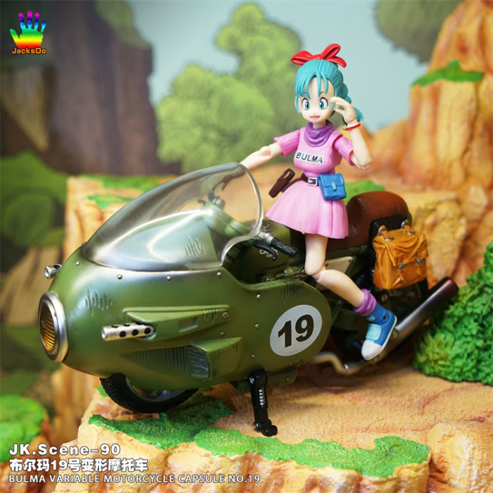 【In Stock】JacksDo Studio Dragon Ball Bulma Variable Motorcycle CAPSULE No.19 Resin Statue