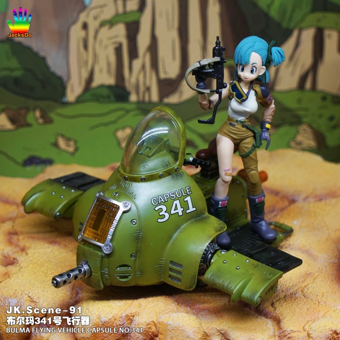 【In Stock】JacksDo Dragon Ball Bulma Flying Vehicle CAPSULE No.341 Resin ...