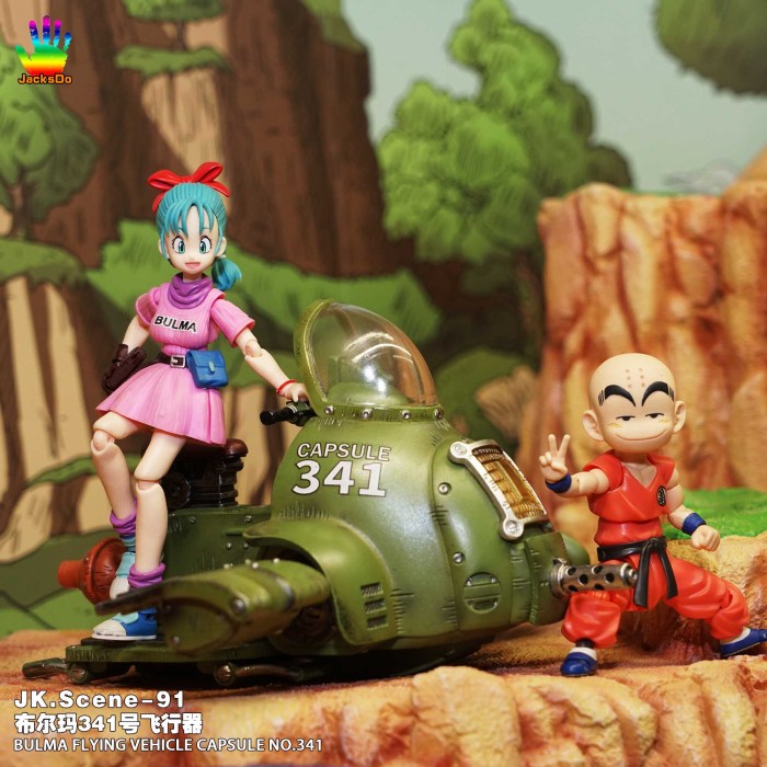 【In Stock】JacksDo Dragon Ball Bulma Flying Vehicle CAPSULE No.341 Resin ...