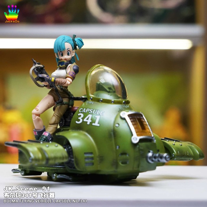 【In Stock】JacksDo Dragon Ball Bulma Flying Vehicle CAPSULE No.341 Resin ...
