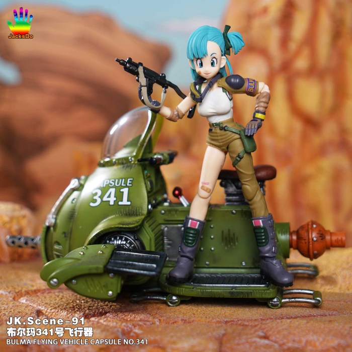 【In Stock】JacksDo Dragon Ball Bulma Flying Vehicle CAPSULE No.341 Resin ...