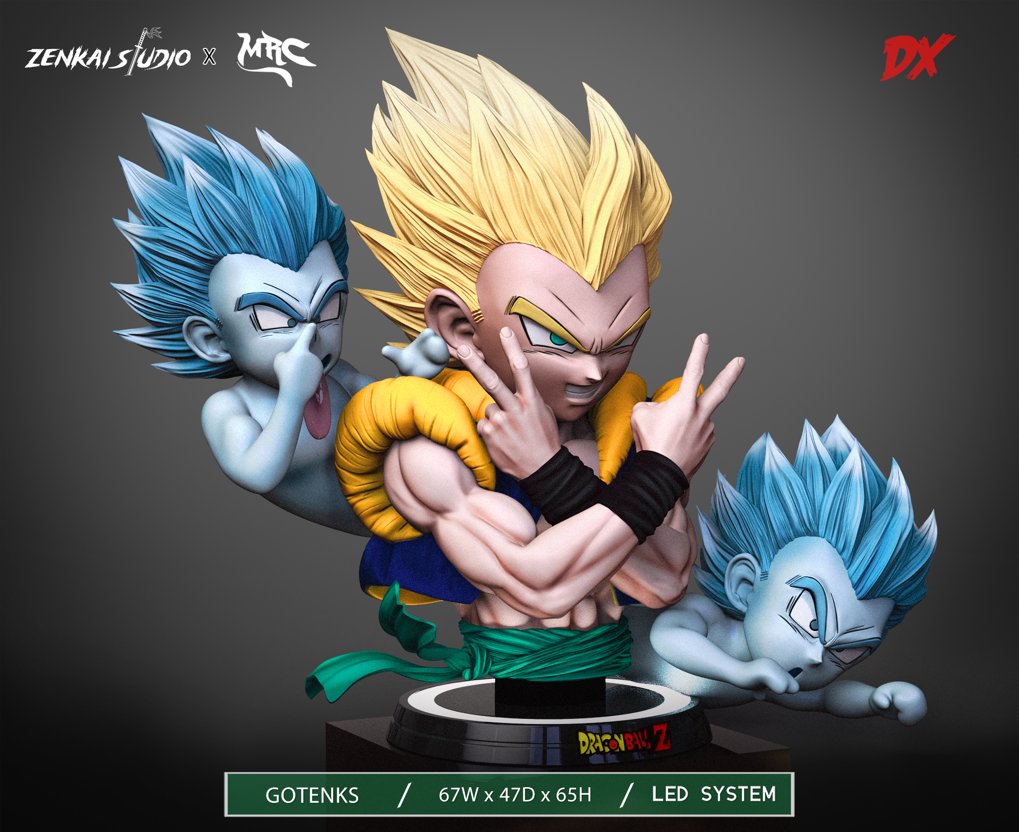 【Pre order】ZENKAI x MRC Studio 1/1 Gotenks bust