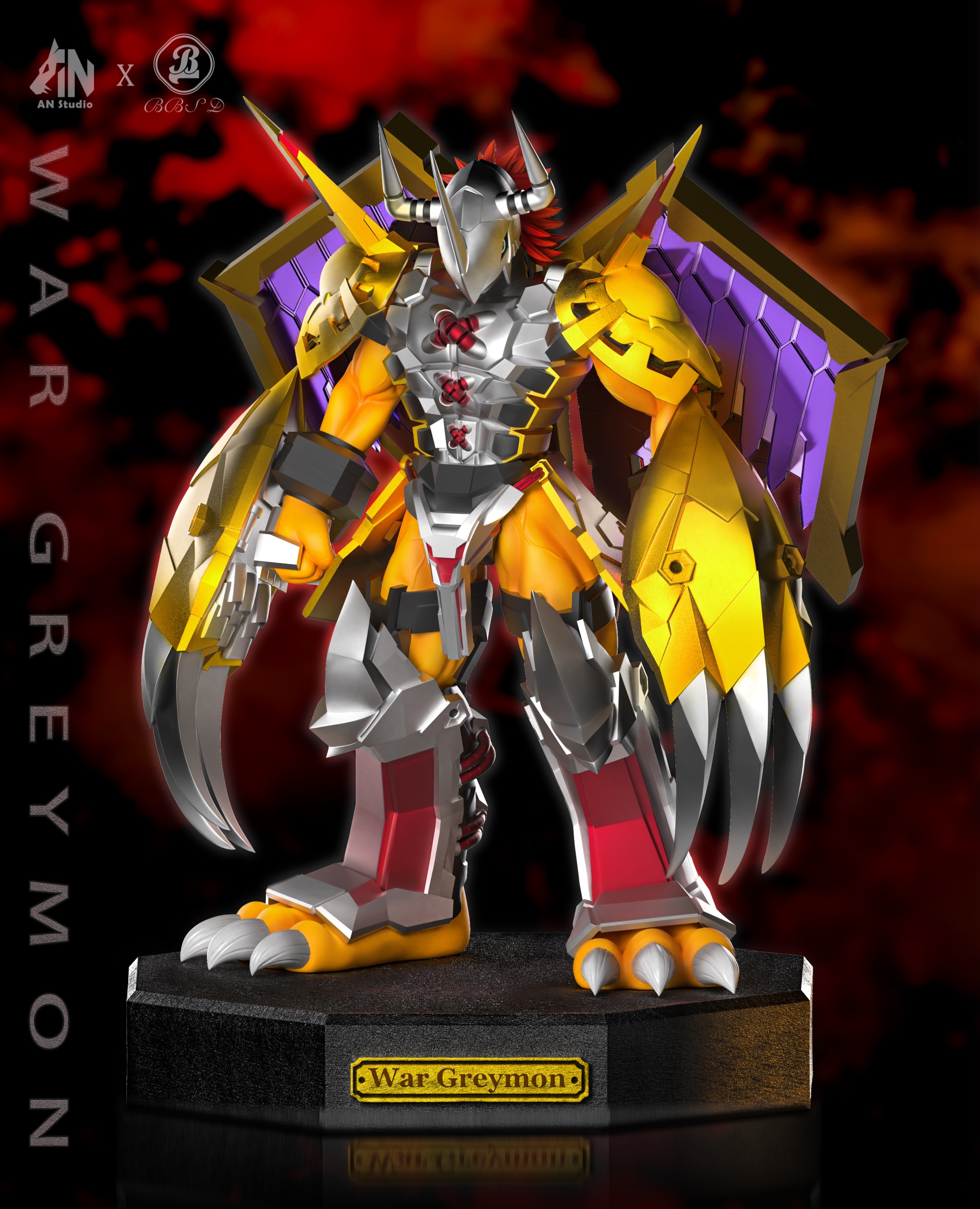 【Pre order】AN Studio x BBSD Studio - Digimon War Greymon