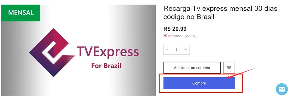 Como obter o código de recarga da tv express