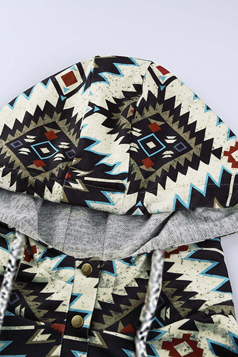 Us 29 99 Aztec Tribal Geometric Print Hoodies With Pocket