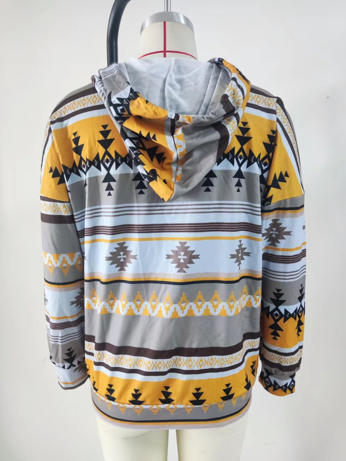Us 29 99 Womens Hoodie Western Style Aztec Tribal Pattern Hoody