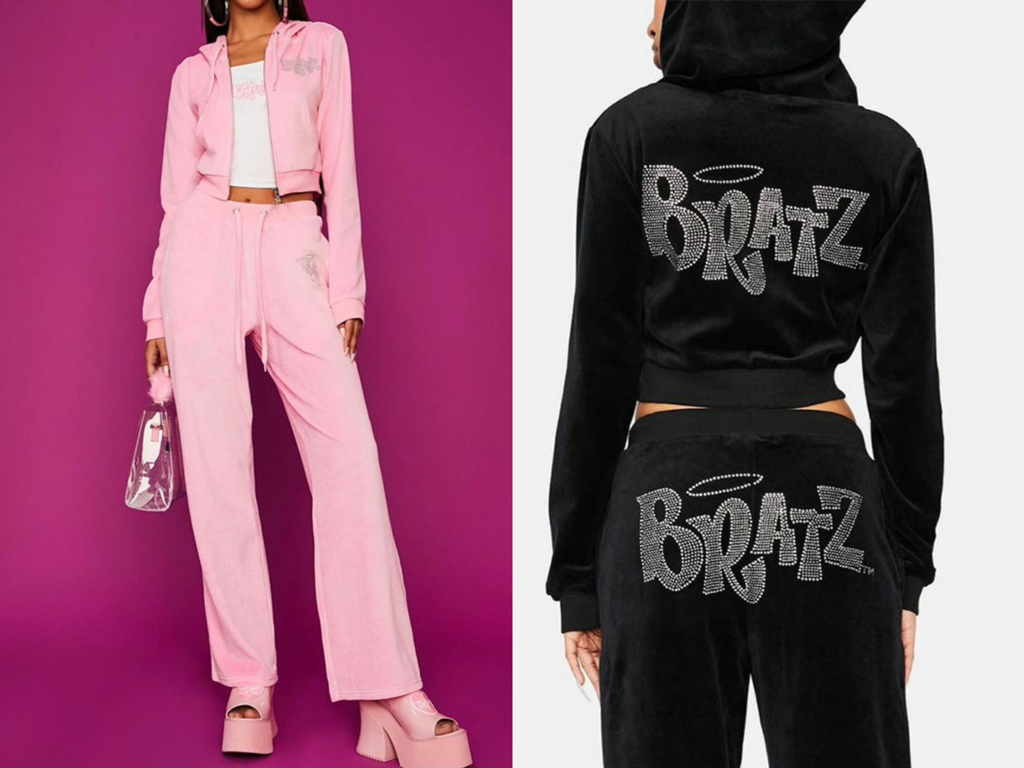 US$ 18.00 - Women Bratz Tracksuit Velvet Set #NOO - www.annwholesale.com