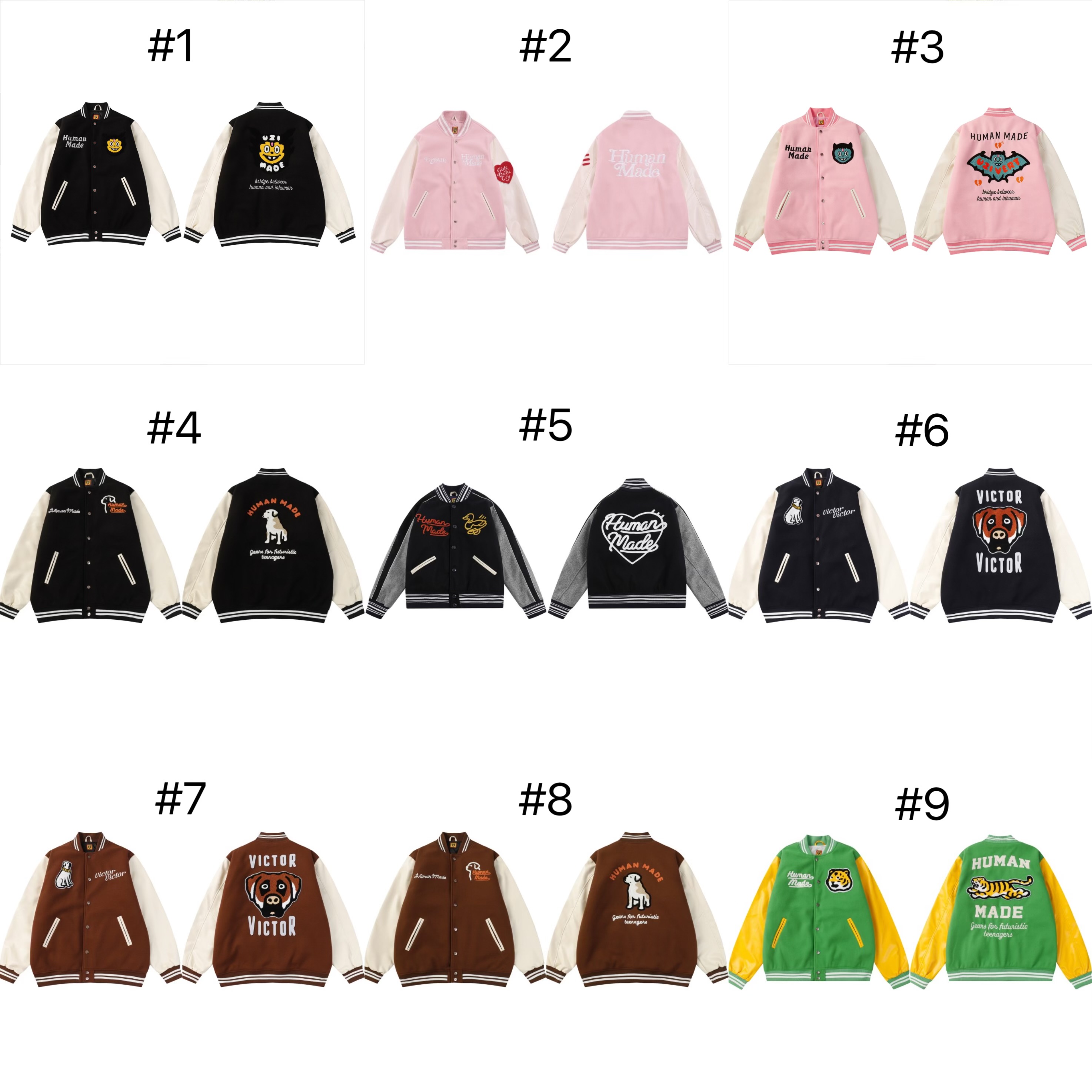 US$ 45.00 - Human Made Baseball Jacket #NOO - www.annwholesale.com