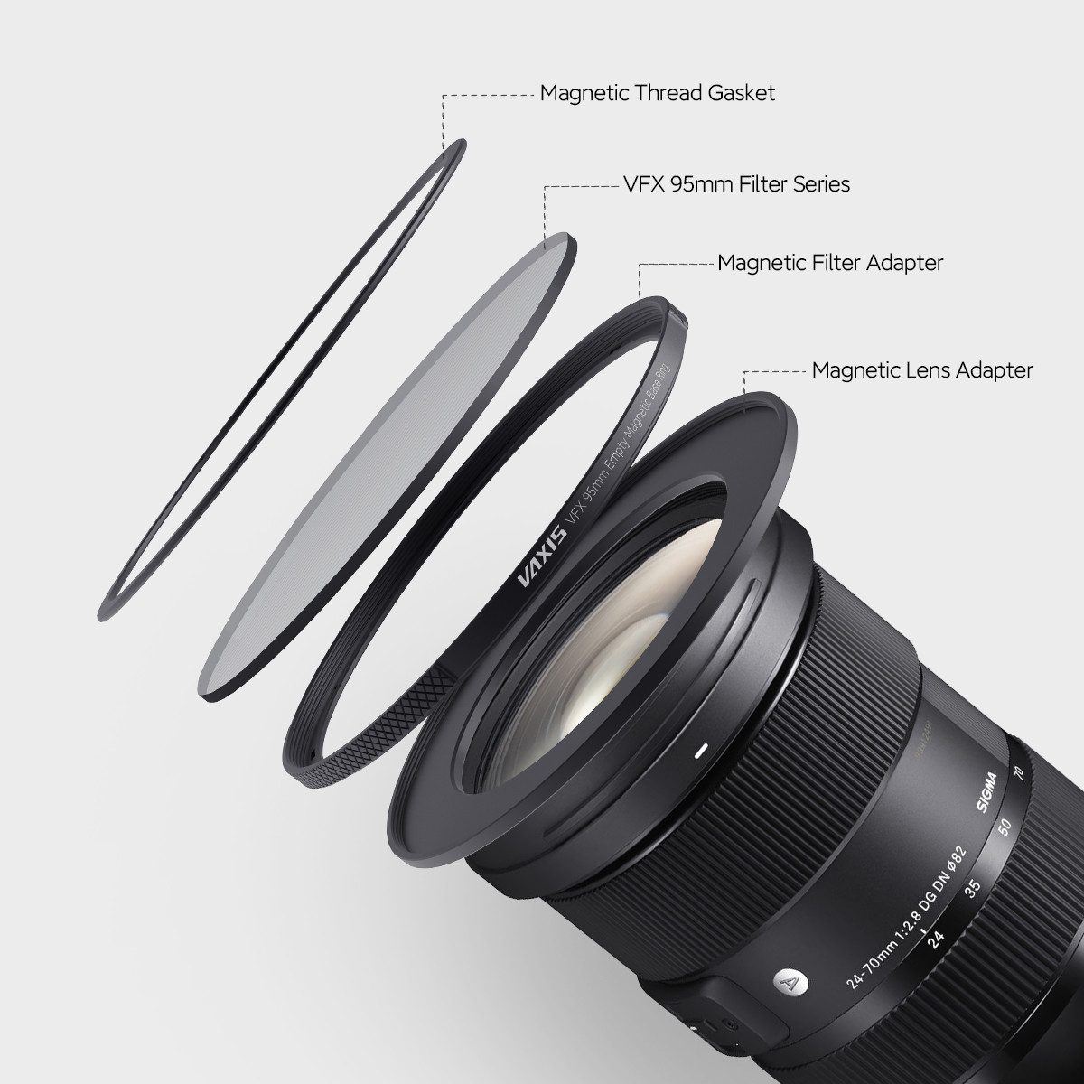 VAXIS VFX 95mm Magnetic Black Mist Filter Kit