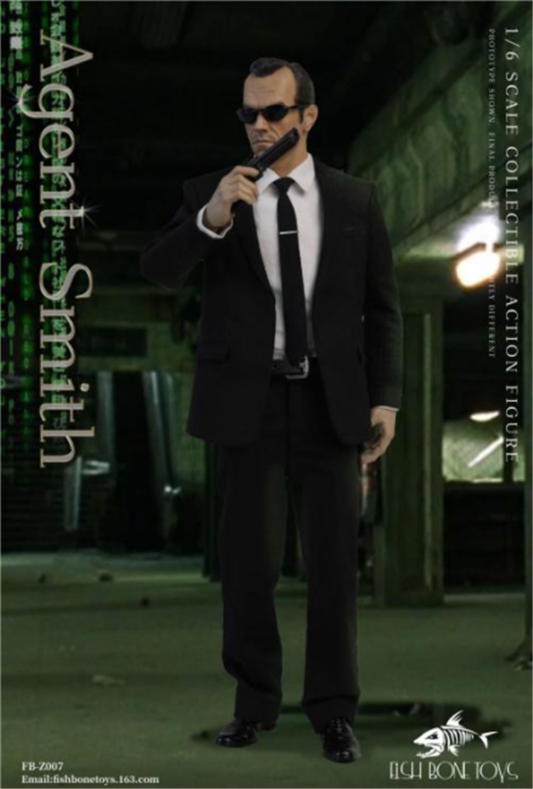 US$ 150.00 - FISH BONE TOYS FB-Z007 1/6 Scale Agent Smith Movable ...