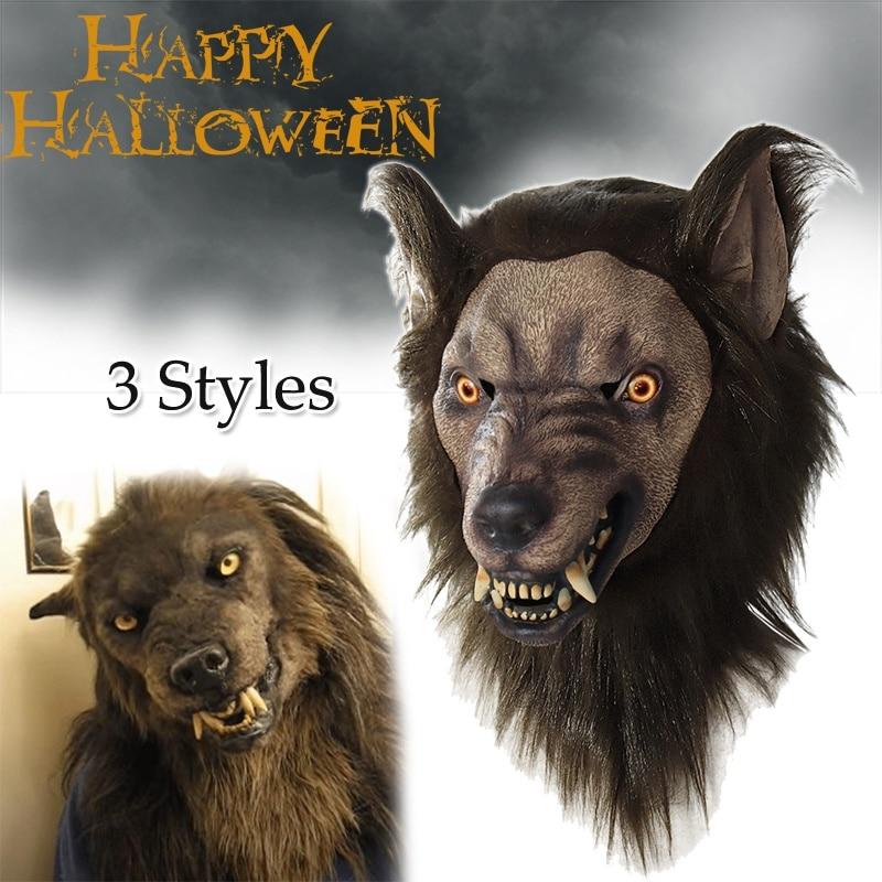 US$ 32.99 - Werewolf Cosplay Headwear Costume Mask Halloween Simulation ...